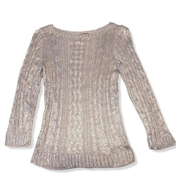 Lauren Ralph Lauren | Sweaters | Lauren Ralph Lauren Womens Metallic ...